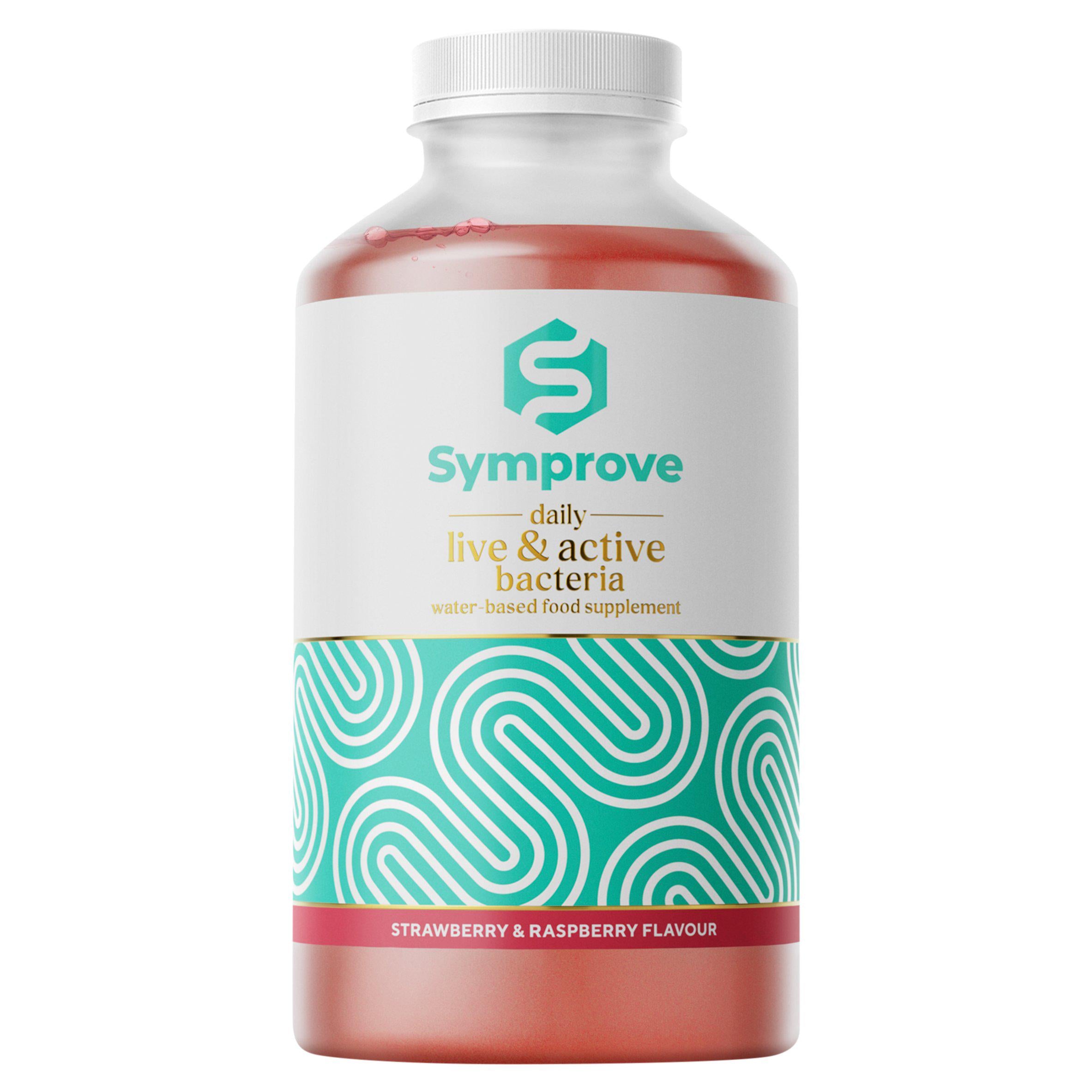 Symprove Daily Live & Active Bacteria Strawberry & Raspberry Flavour ...