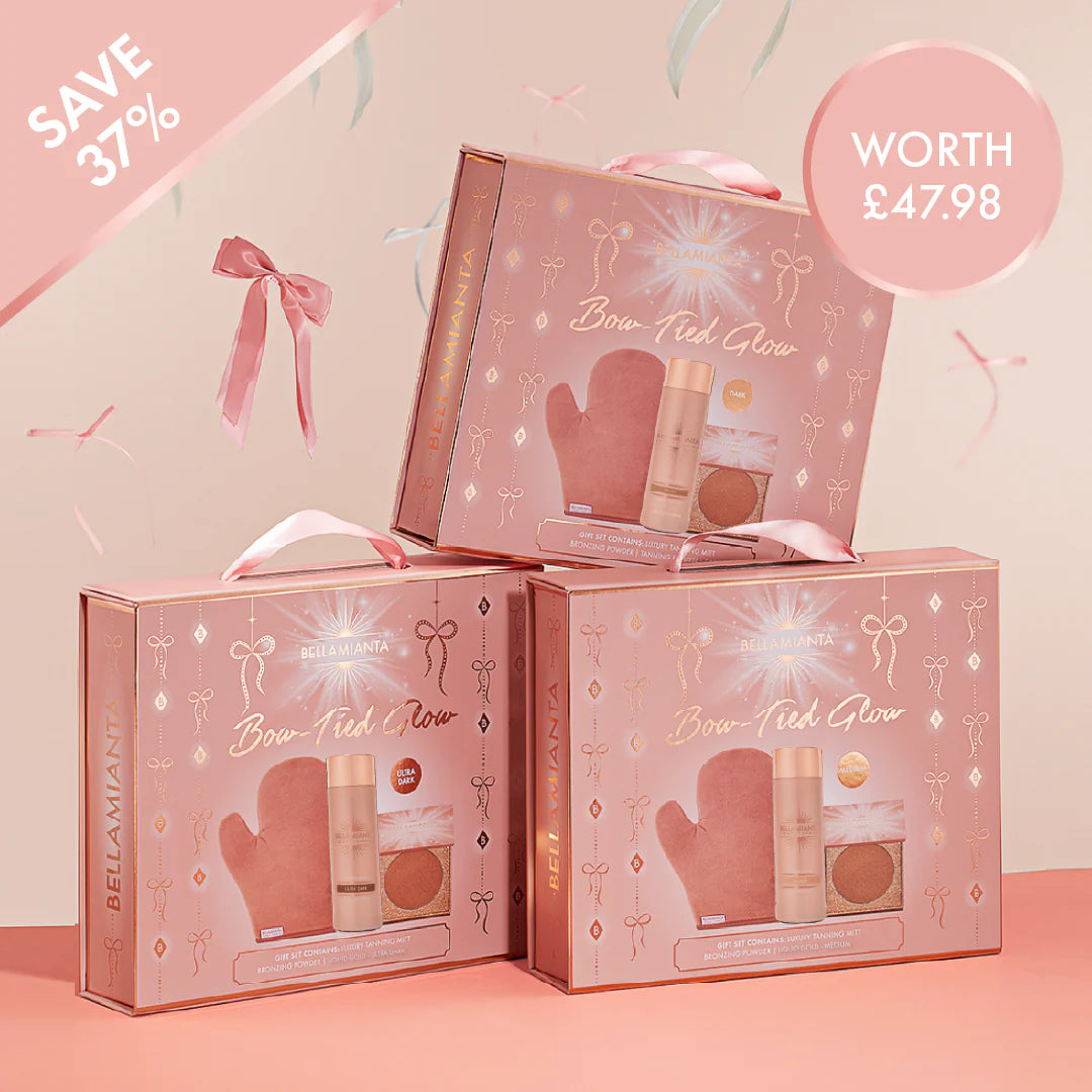 Bellamianta Bow Tied Glow Liquid Gold Tanning Gift Set – MicroBio Health™