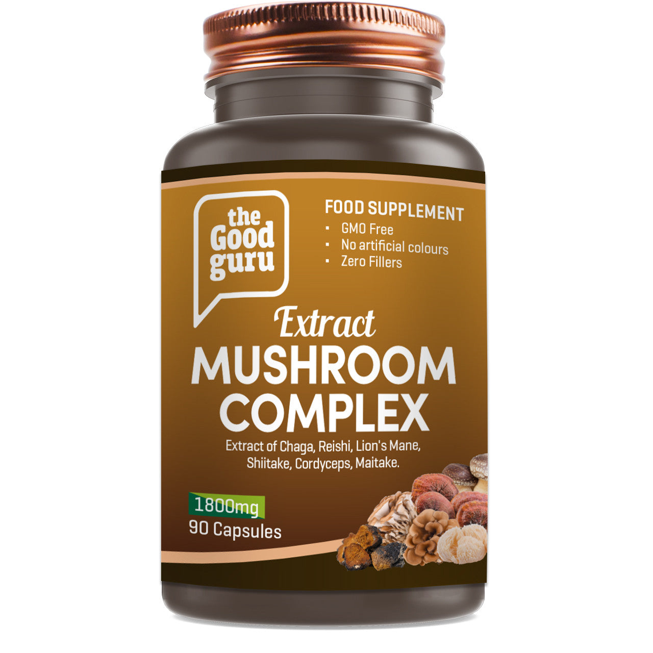 The Good Guru Extract Mushroom Complex 90 Capsules – MicroBio Health™