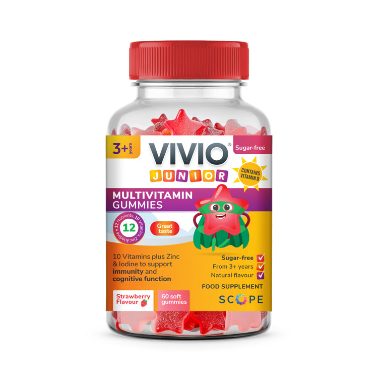 VIVIO Junior Multivitamin Gummies - Strawberry 60 – MicroBio Health™