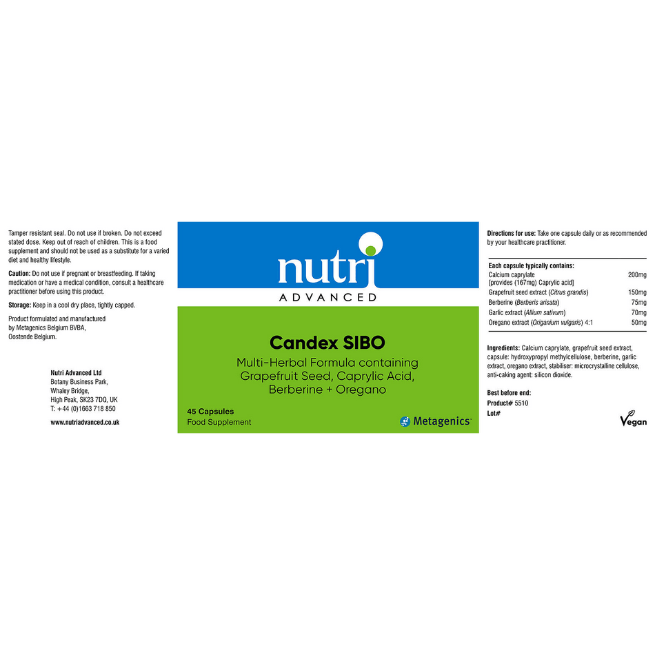 Nutri Advanced Candex SIBO 45 Capsules – MicroBio Health™