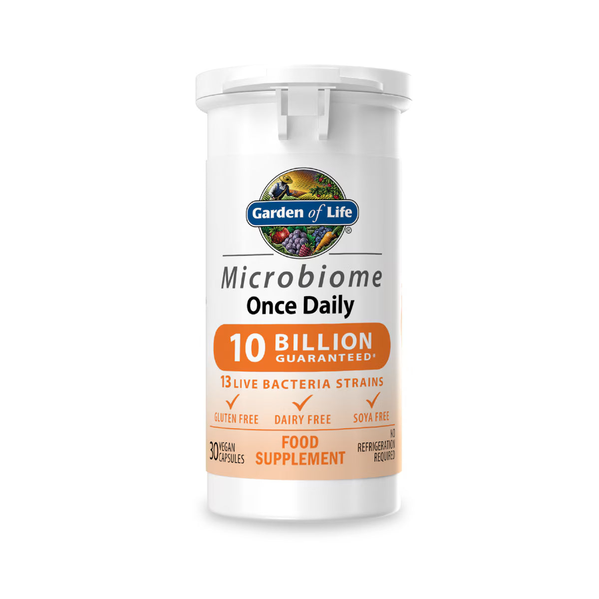 Garden Of Life Microbiome Probiotics Once Daily 30 Capsules - 13 Strai ...