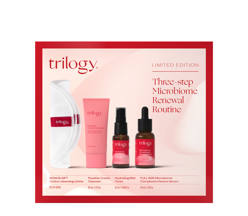 Trilogy Three-step Microbiome Renewal Routine Gift Set | MicroBio Health™